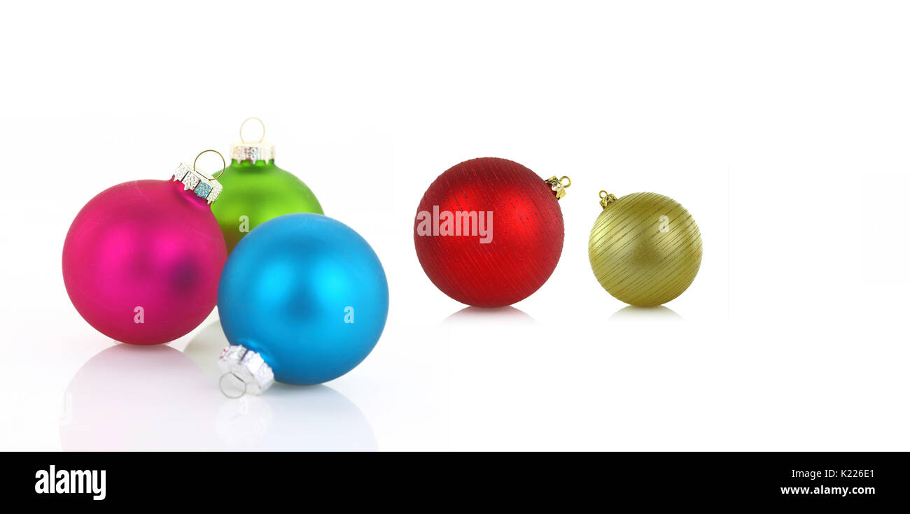 Colorful collection christmas balls hi-res stock photography and images ...