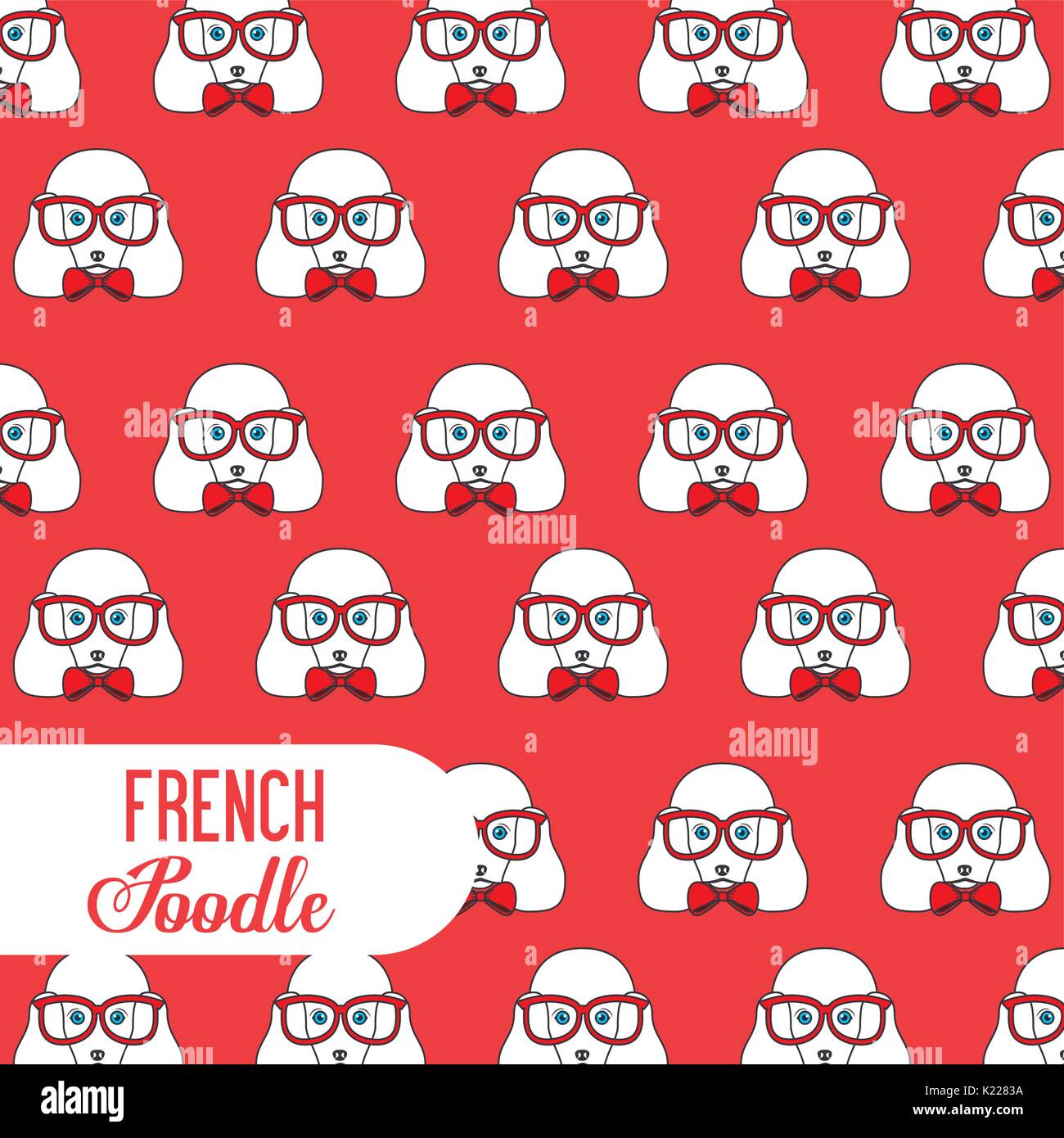 french poodle design Stock Vector Image & Art - Alamy