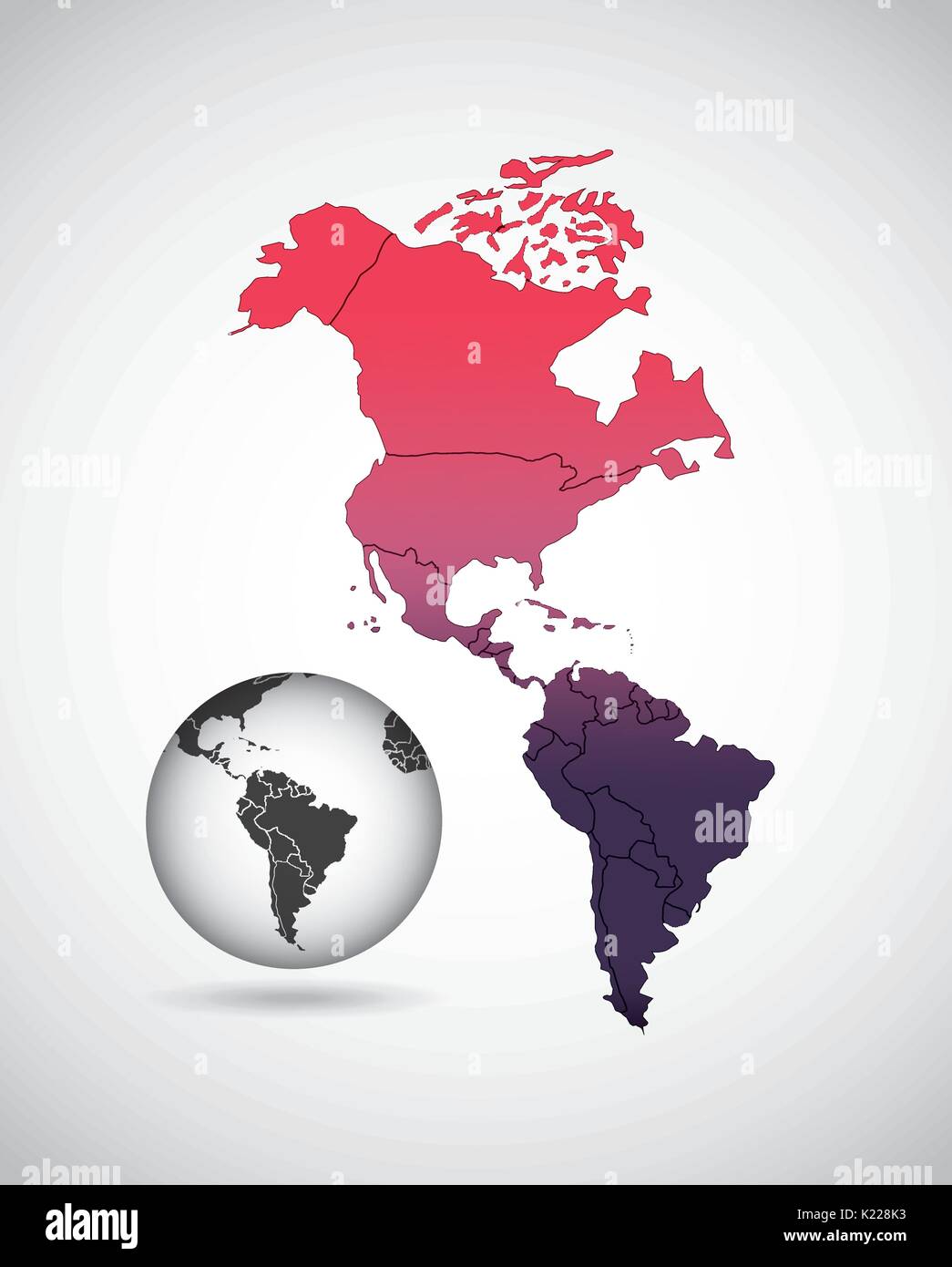 American continent hi-res stock photography and images - Alamy