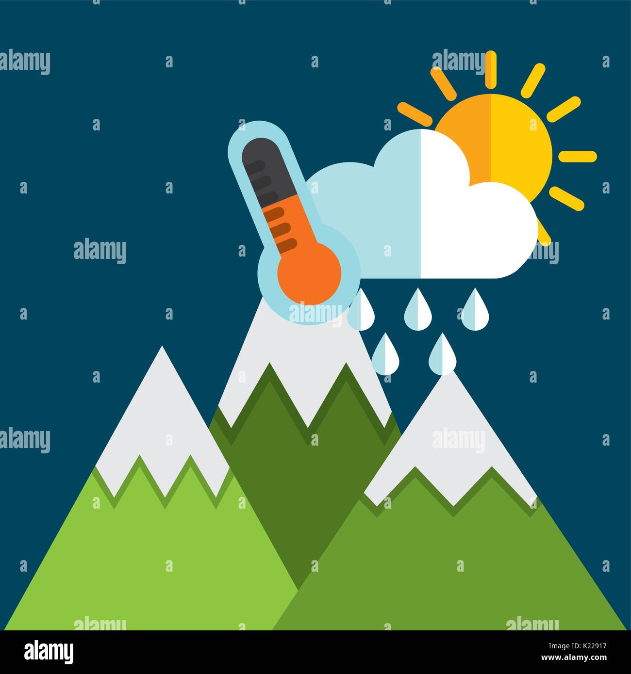 Meteorology weather state of the atmosphere Stock Vector Images - Alamy