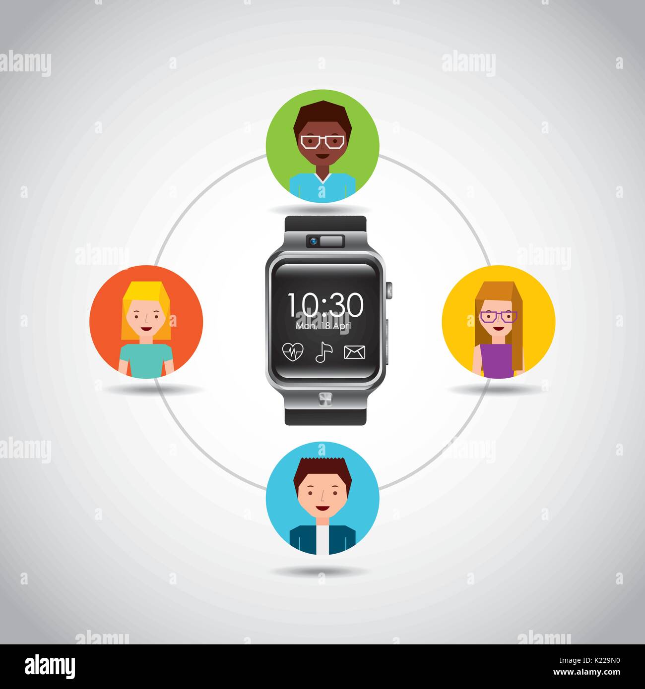 wearable technology design Stock Vector Image & Art - Alamy