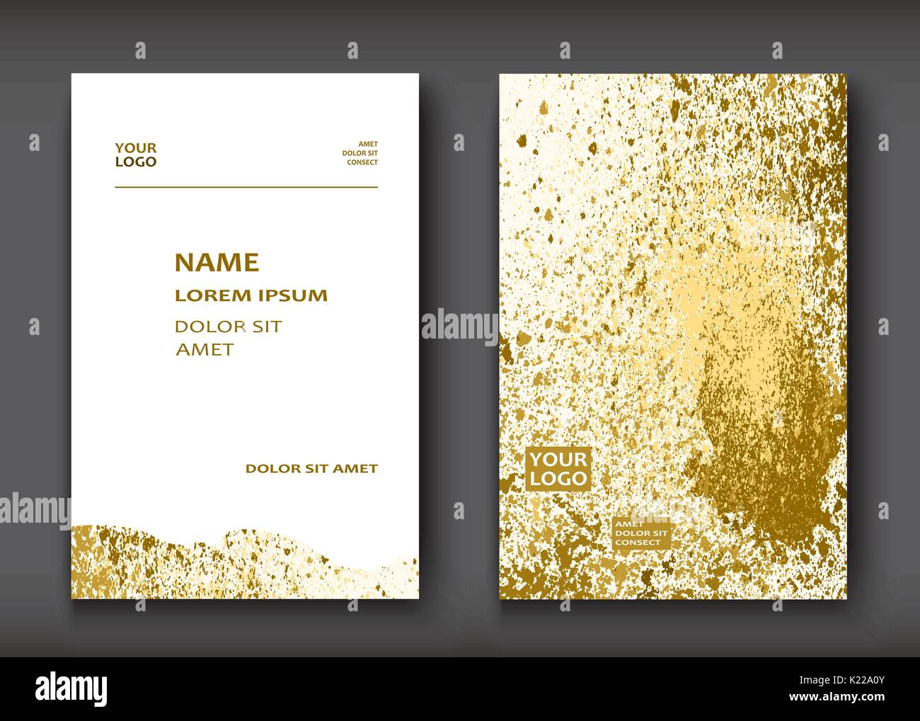 Gold paint splash, splatter explosion glitter artistic frame covers ...