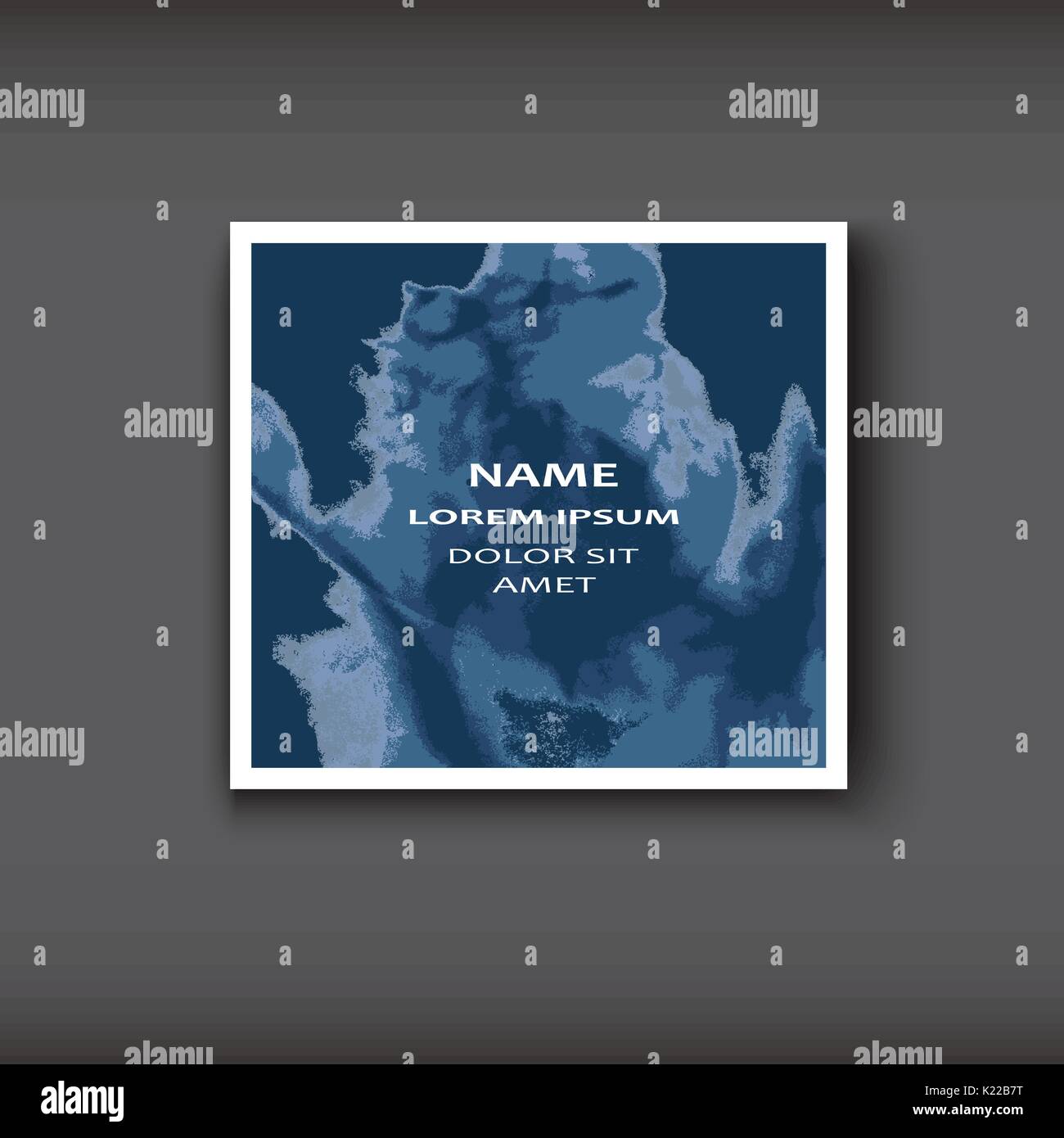 Blue Watercolor explosion shape artistic covers design. Decorative ...