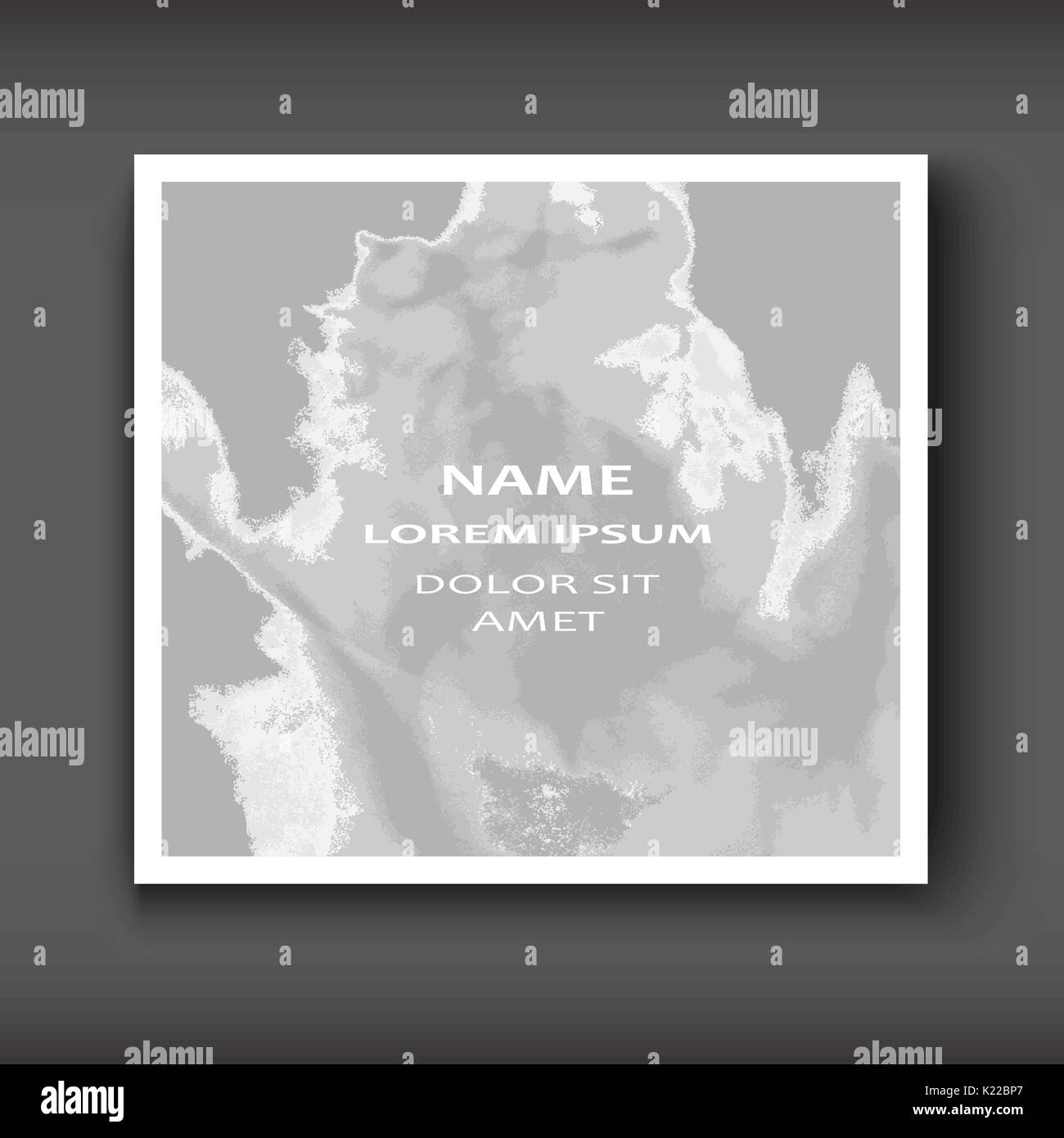 Blue Watercolor explosion shape artistic covers design set. Decorative ...