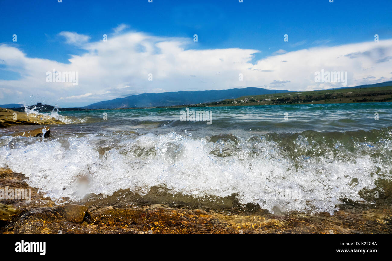 The Tbilisi sea or Tbilisi reservoir landscape in Tbilisi, Georgia ...