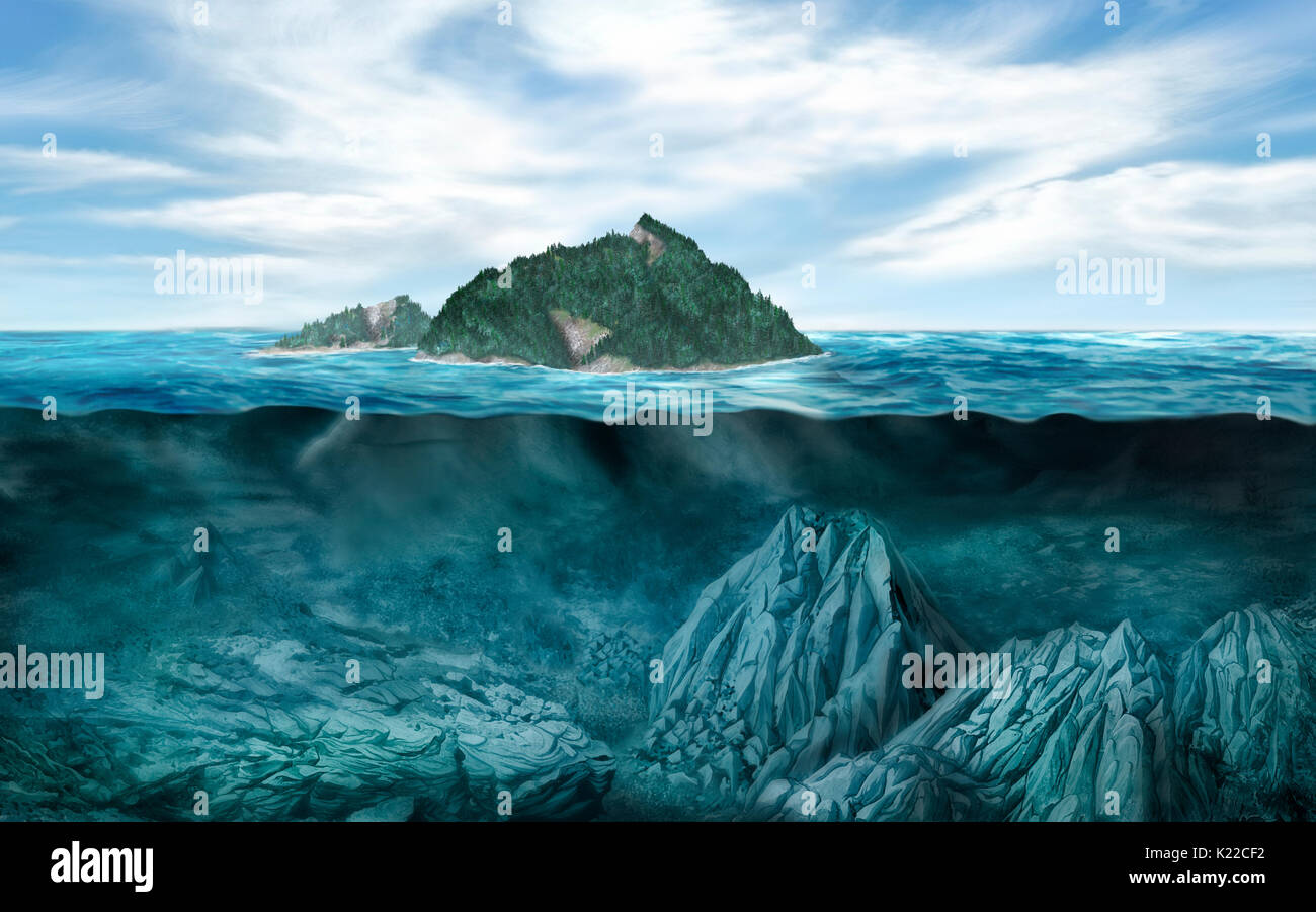 Island Forming In Ocean