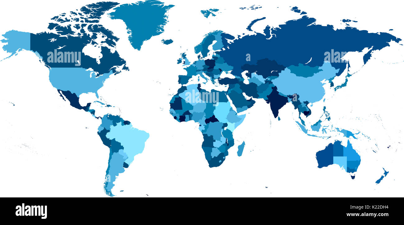 Political map of world High Resolution Stock Photography and Images - Alamy