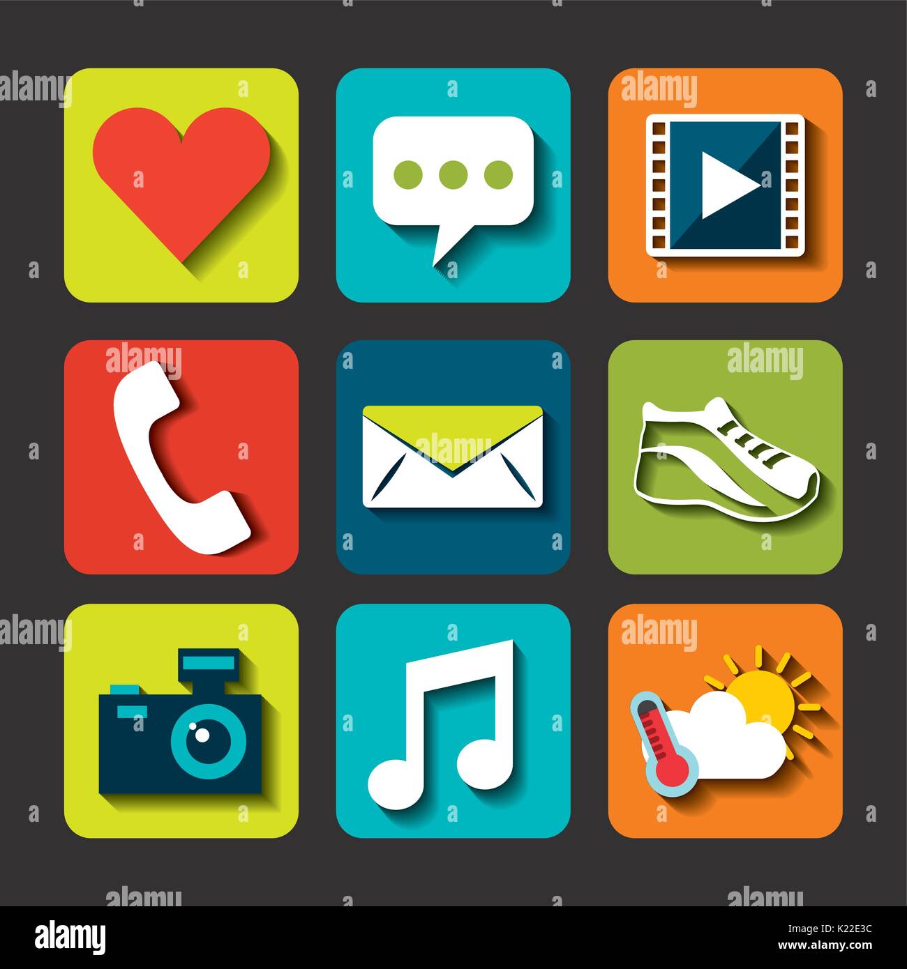 applications set design Stock Vector Image & Art - Alamy