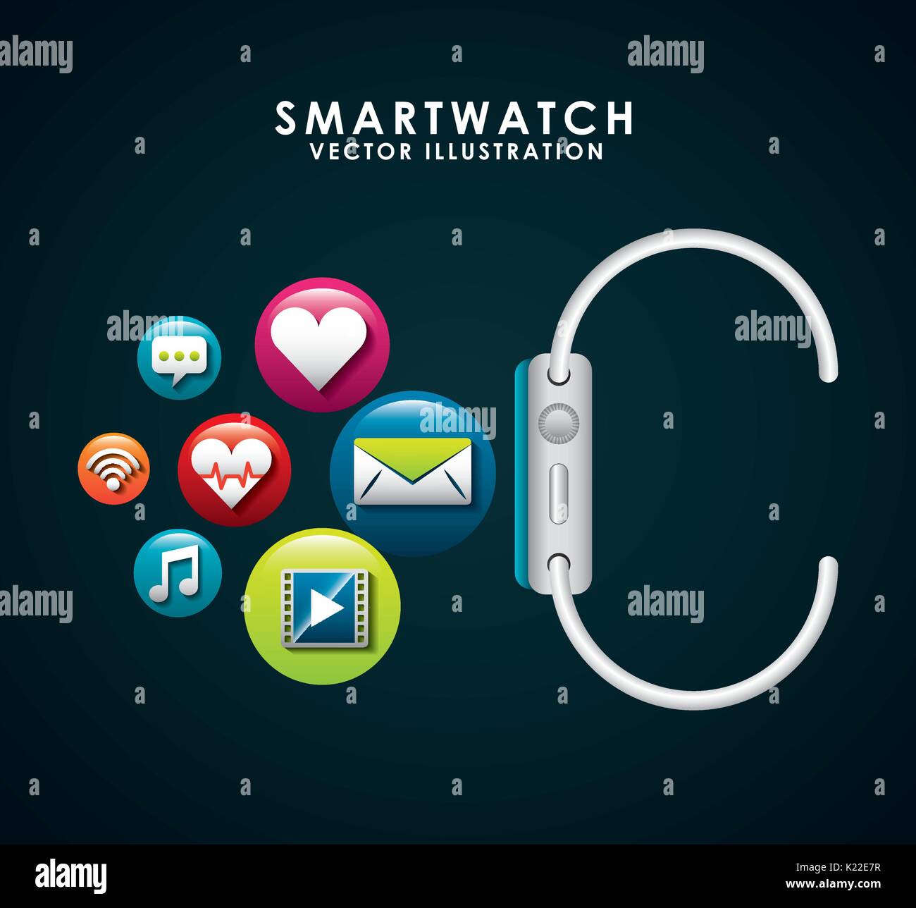 smartwatch technology design Stock Vector Image & Art - Alamy