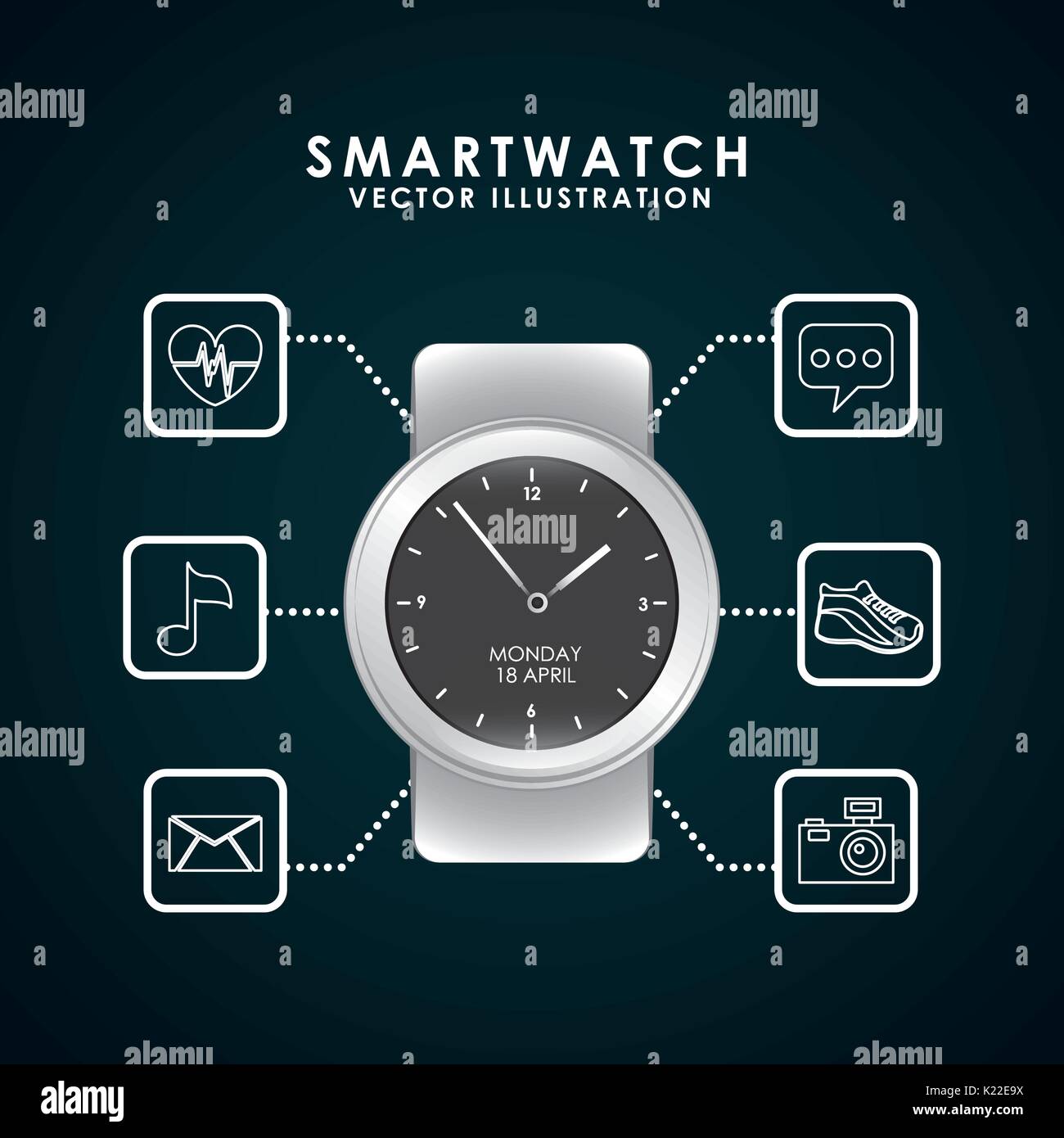 smartwatch technology design Stock Vector Image & Art - Alamy