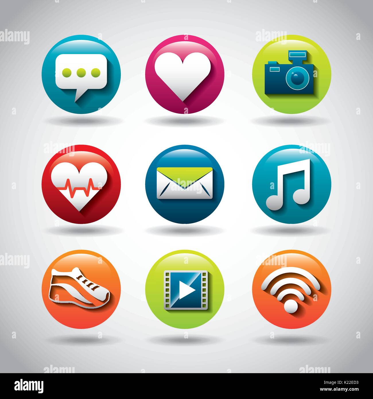 applications set design Stock Vector Image & Art - Alamy