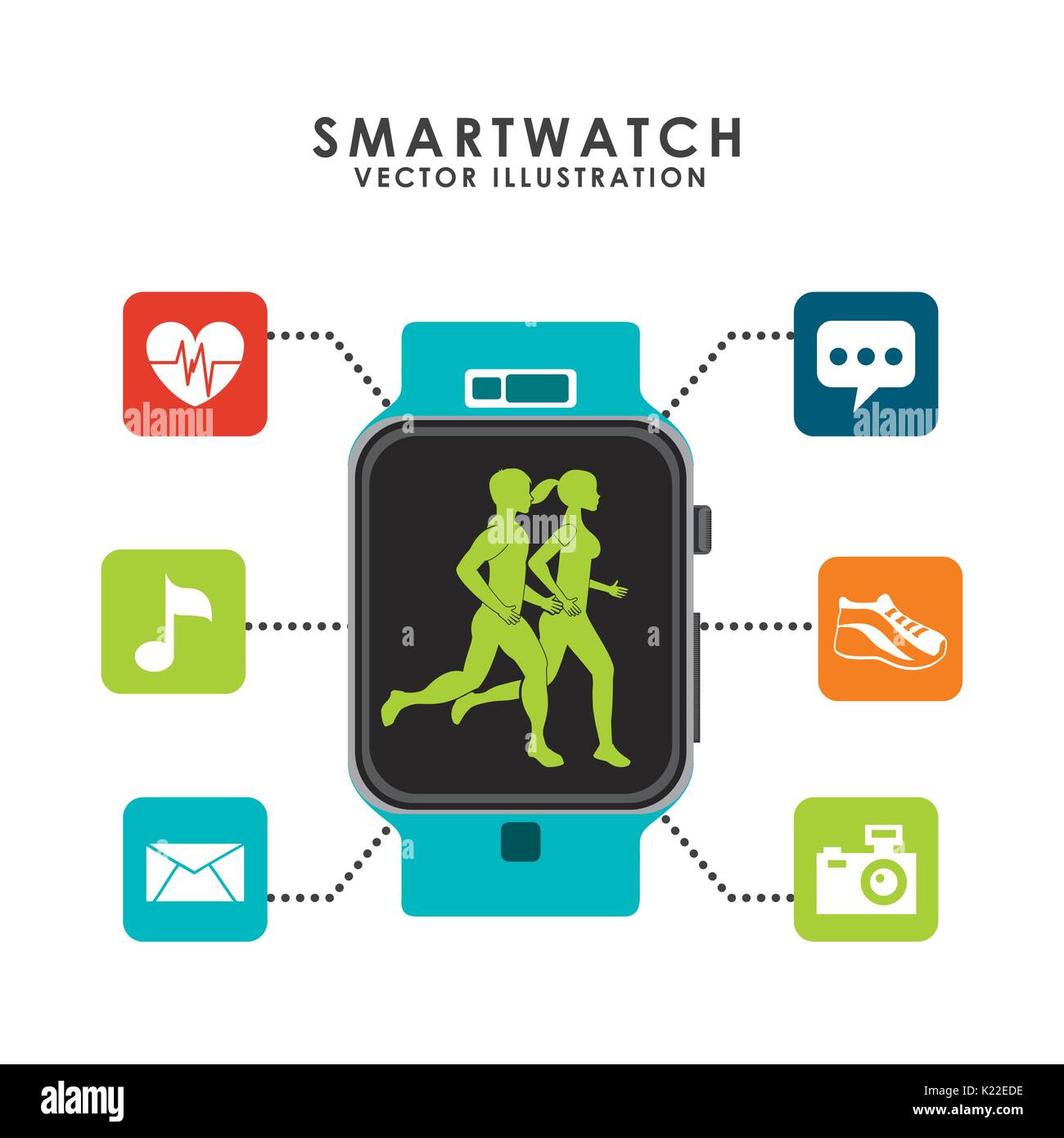 smartwatch technology design Stock Vector Image & Art - Alamy