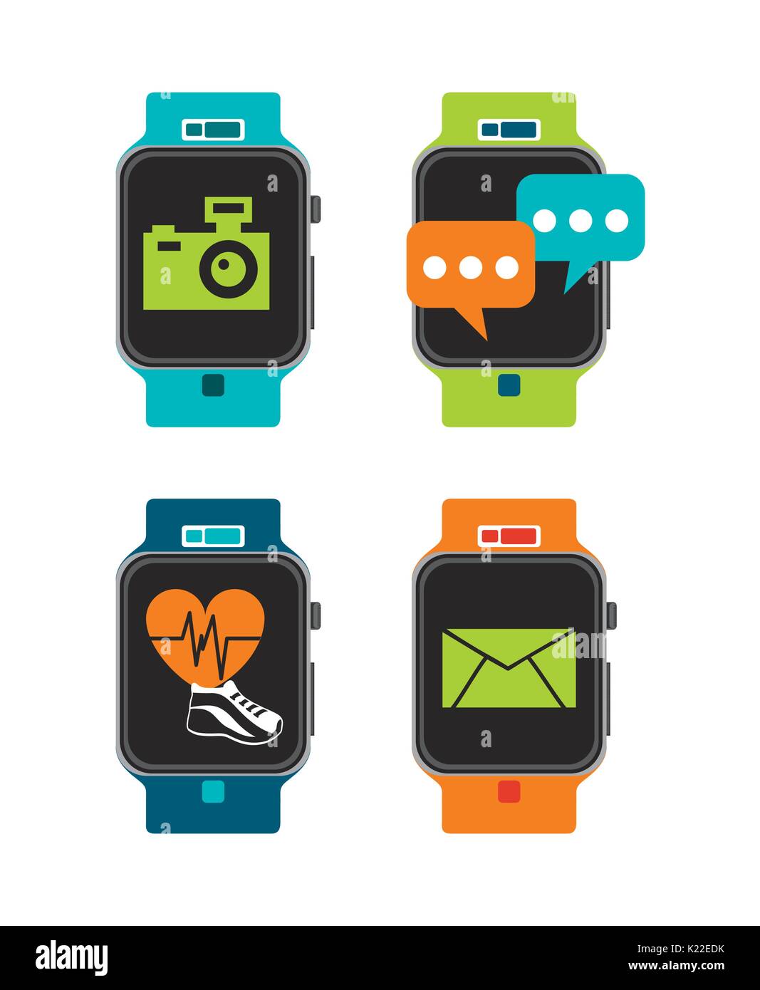 smartwatch technology design Stock Vector Image & Art - Alamy