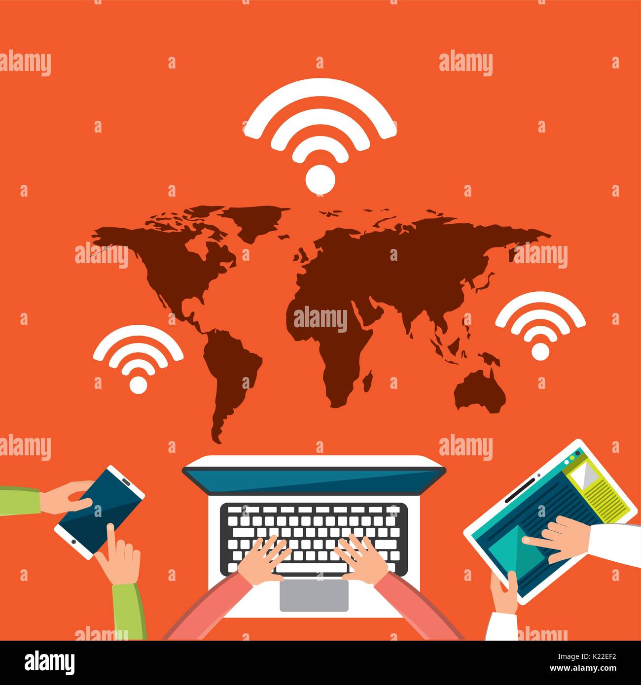 Social media area Stock Vector Images - Alamy