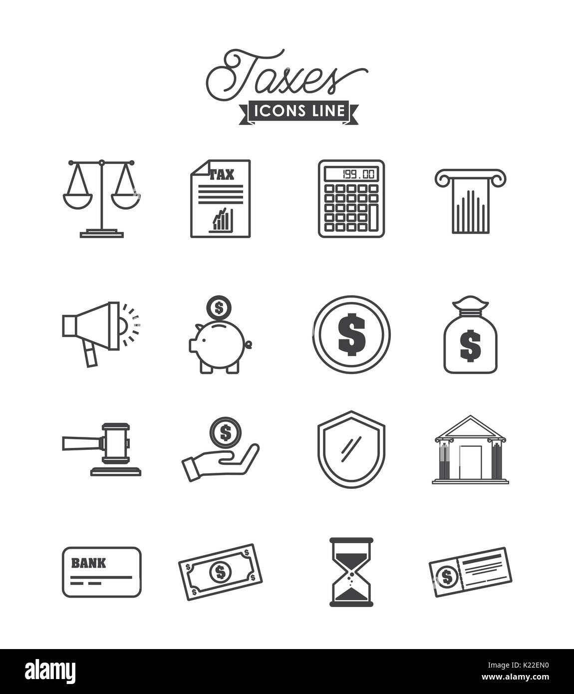 tax time design Stock Vector Image & Art - Alamy