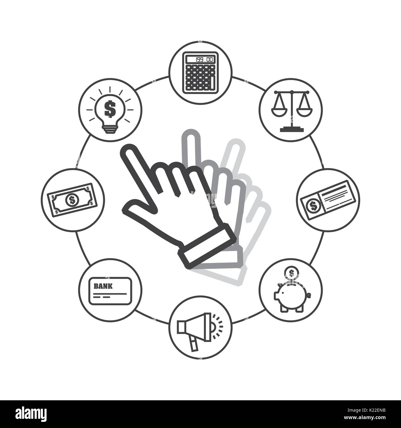 Hand weight money Cut Out Stock Images & Pictures - Alamy