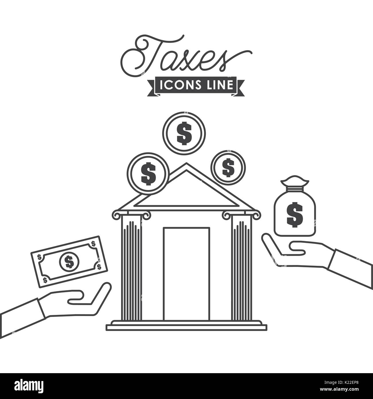 Income tax building Stock Vector Images - Alamy