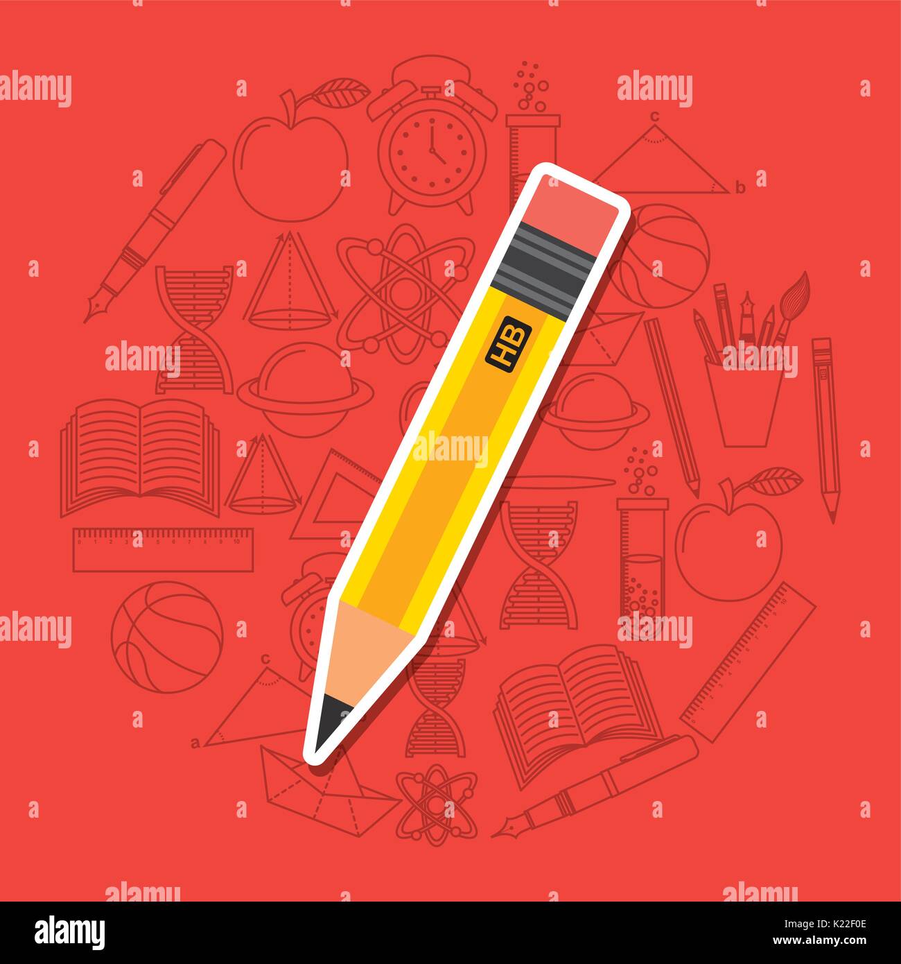 school supplies design Stock Vector Image & Art - Alamy