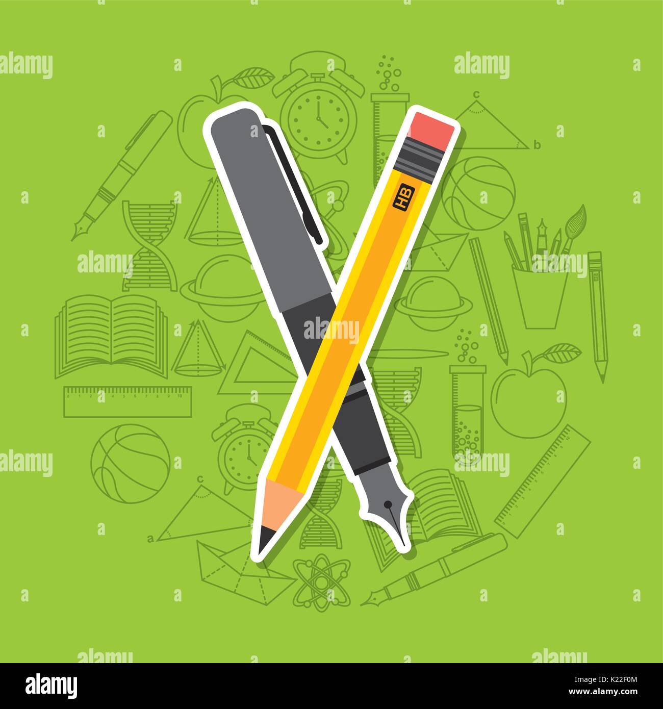 school supplies design Stock Vector Image & Art - Alamy