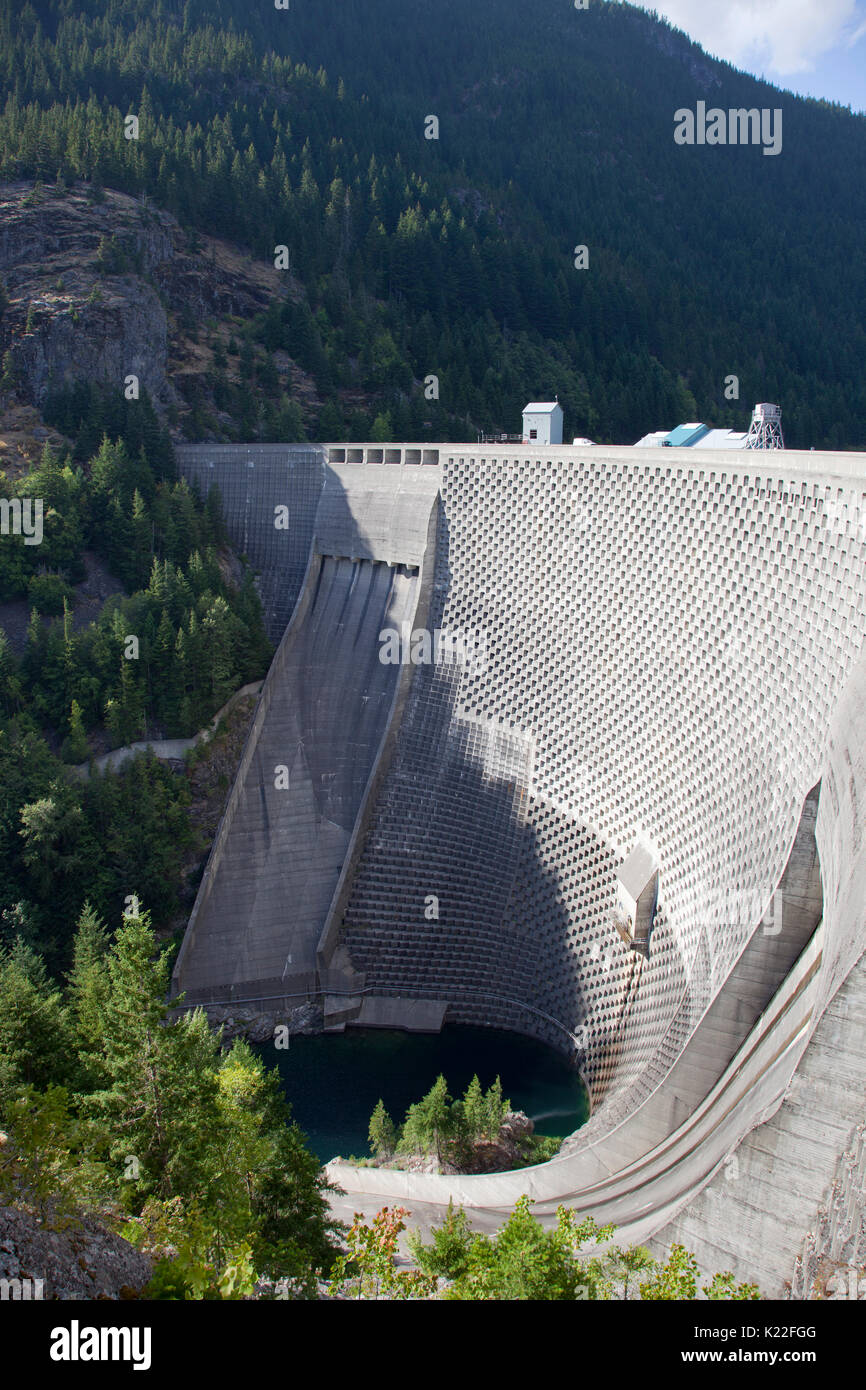 Ross Dam and Ross Lake, State of Washington, USA, America Stock Photo ...