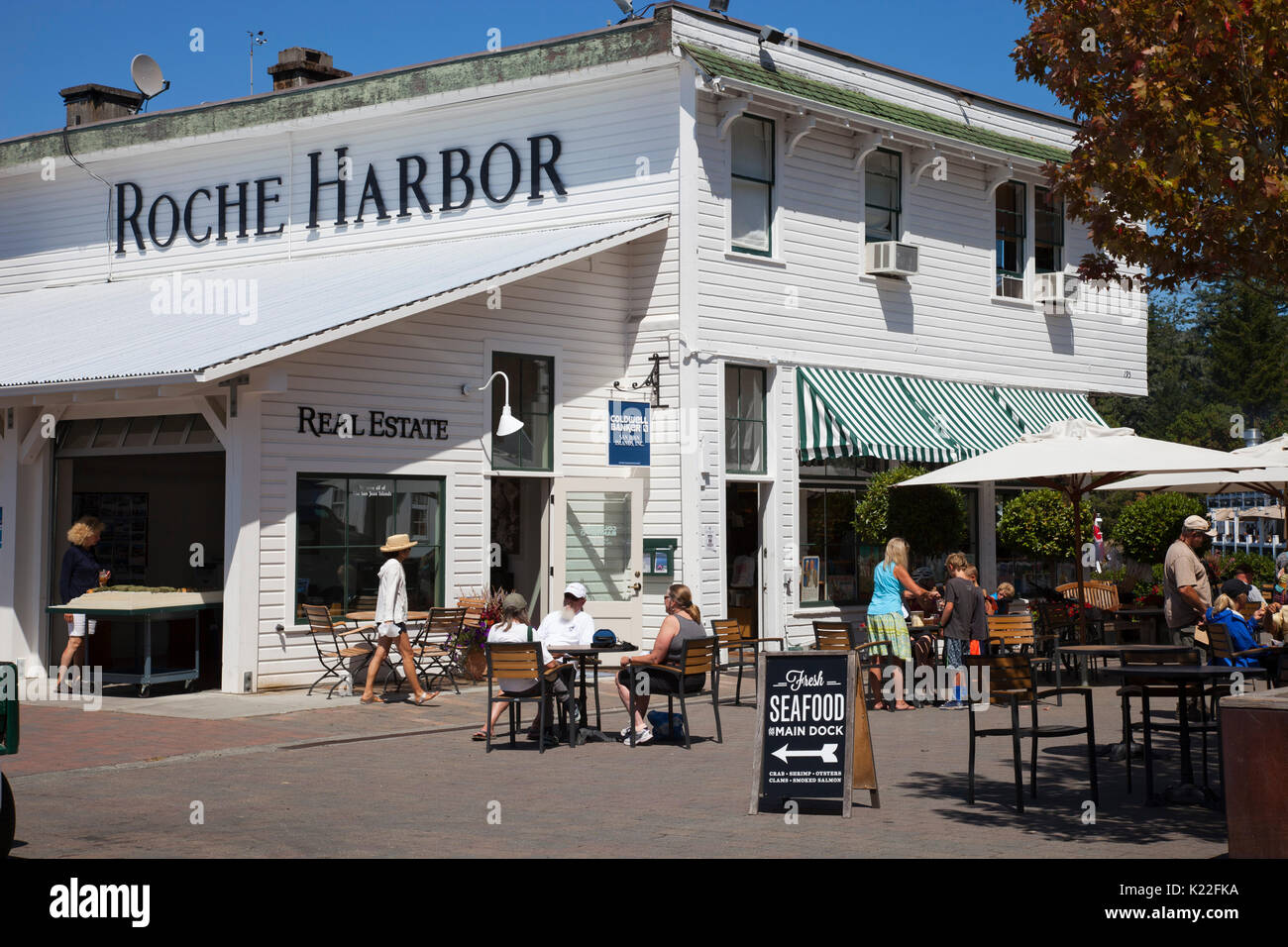 Roche Harbor, San Juan Island, archipelago of San Juan Islands, State ...