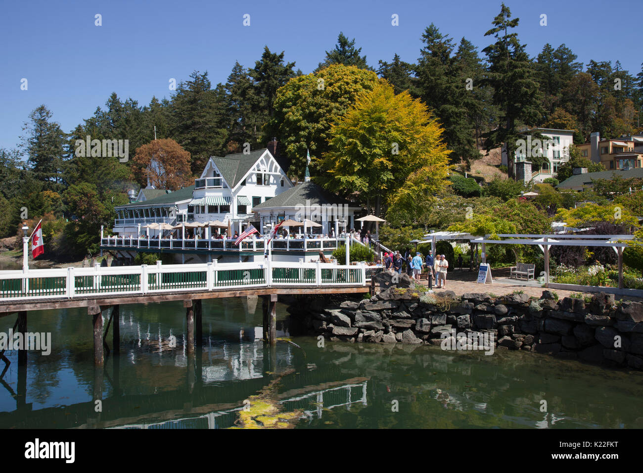 Restaurant and coffe shop, Roche Harbor, San Juan Island, archipelago ...