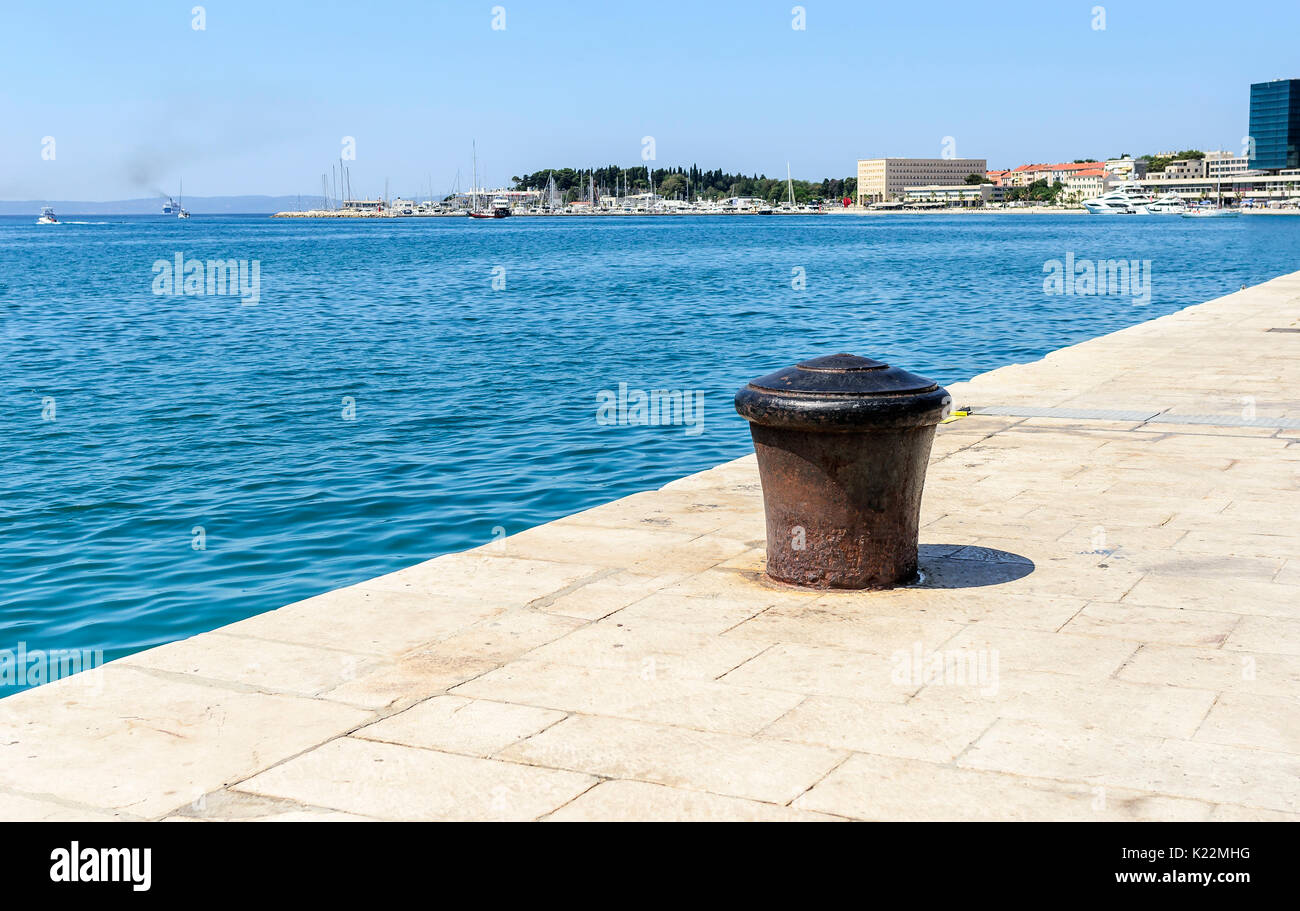 Embankment in port Stock Photo - Alamy