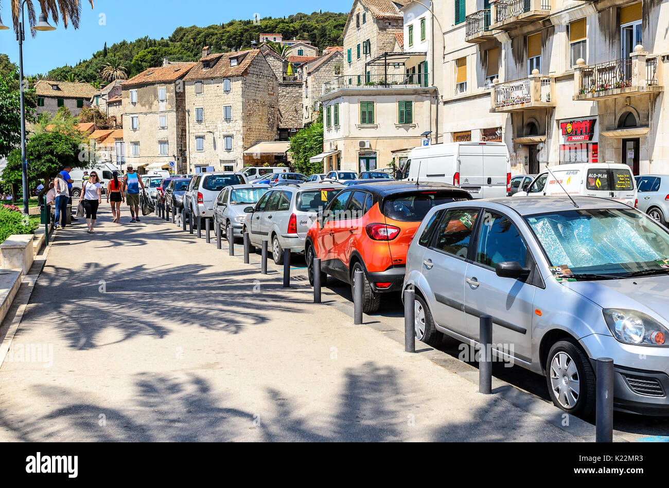 Public parking in the city of Split, Croatia Stock Photo - Alamy