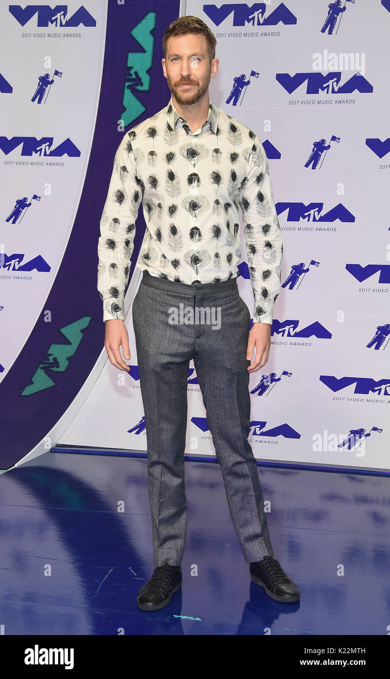 Calvin Harris attending the MTV Video Music Awards 2017 held at The ...