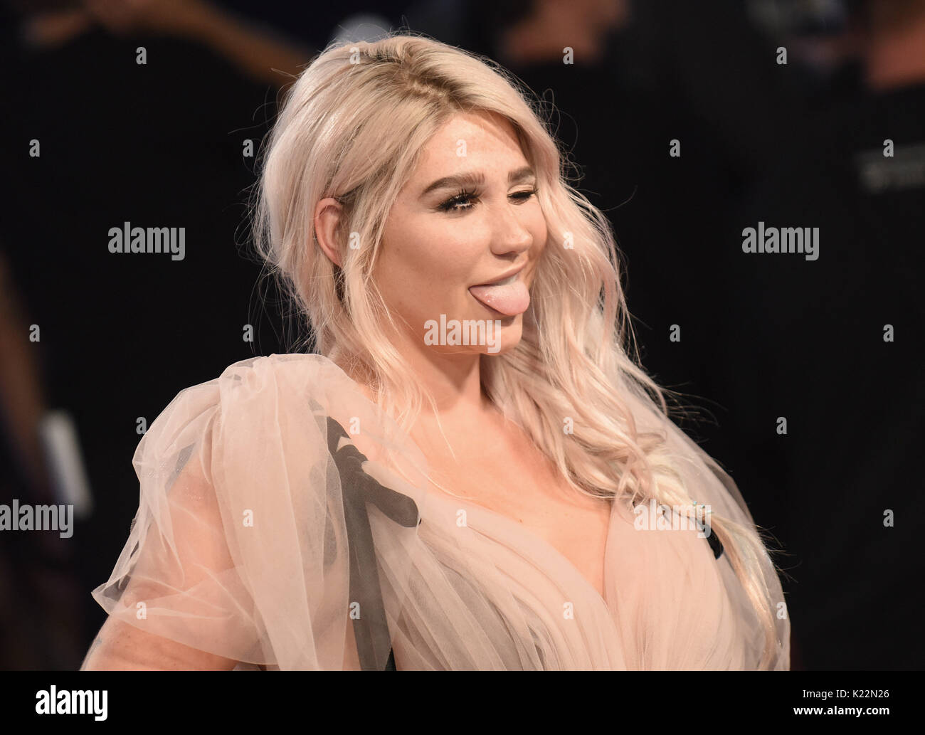 Kesha arriving mtv video music awards hi-res stock photography and ...
