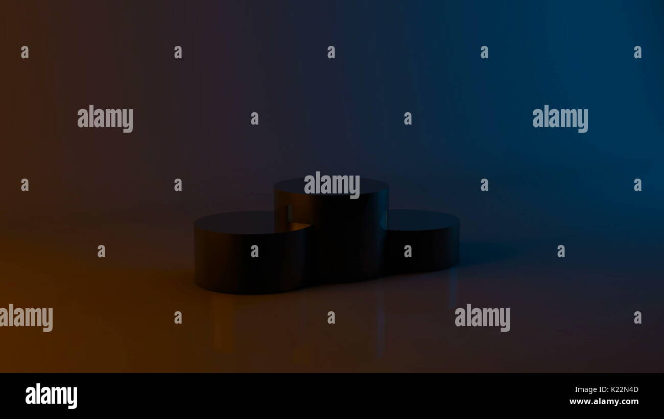 Abstract background with podium winners. Dark theme with orange and ...