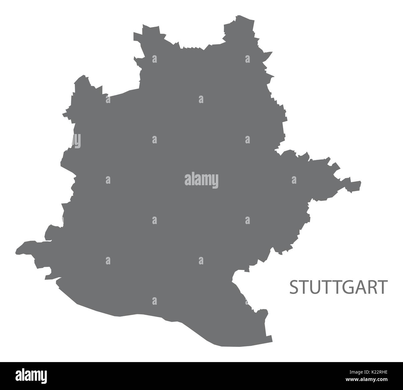 Stuttgart city map hi-res stock photography and images - Alamy