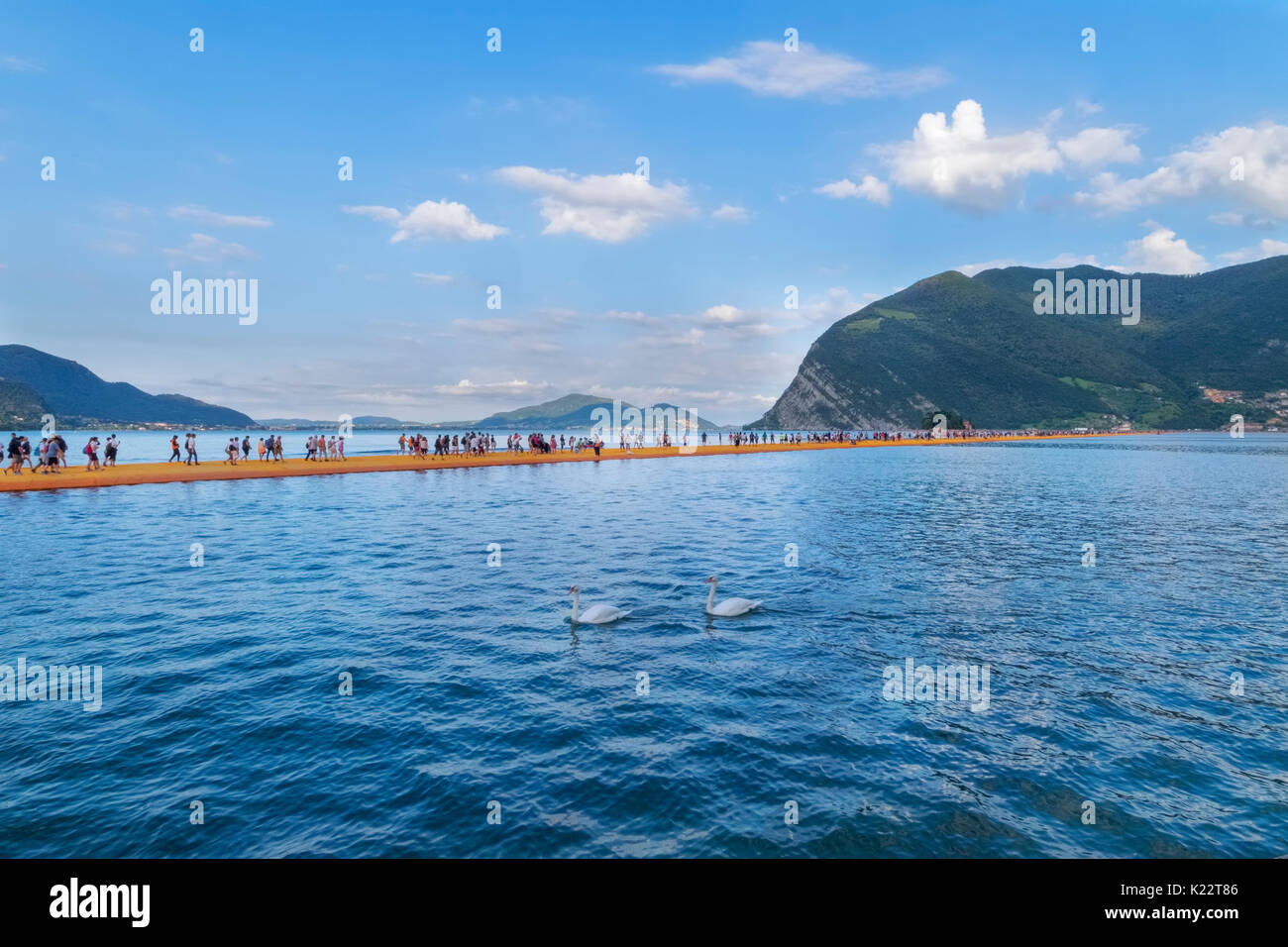 Italy Christo Floating Piers Sulzano High Resolution Stock Photography ...