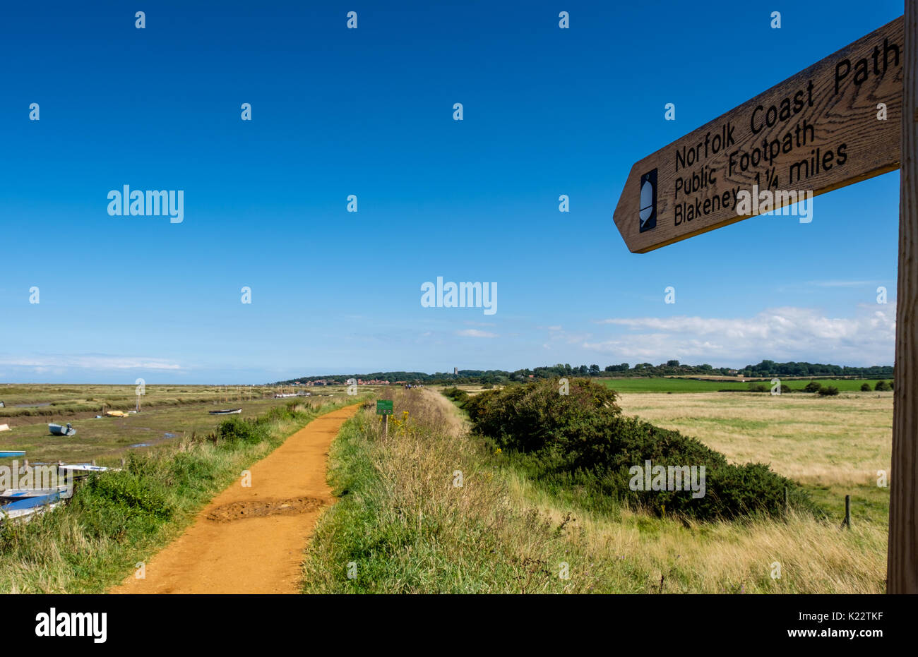 Coast path to Blakeney at Morston Quay, Norfolk, UK Stock Photo - Alamy