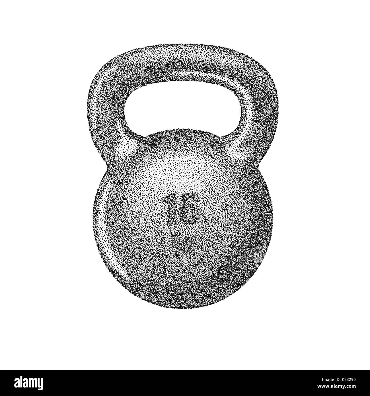 Kettlebell with handle Stock Vector Image & Art - Alamy