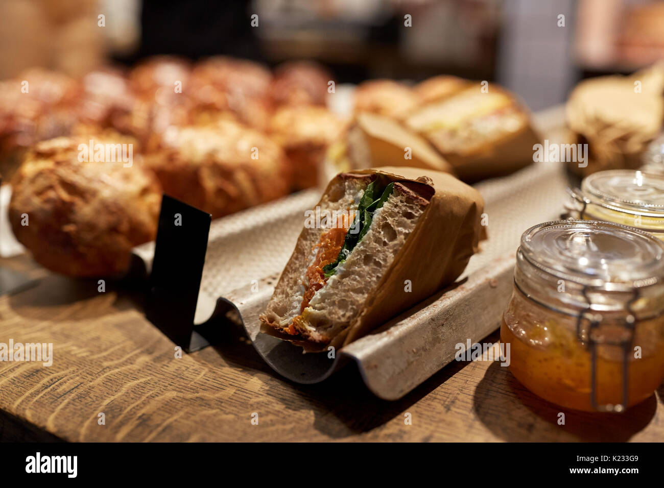 craft sandwich with price tag at grocery store Stock Photo - Alamy