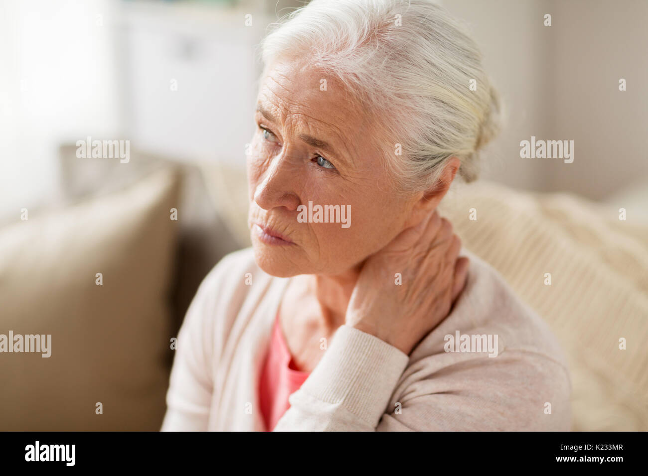 Woman wrinkled neck hi-res stock photography and images - Alamy