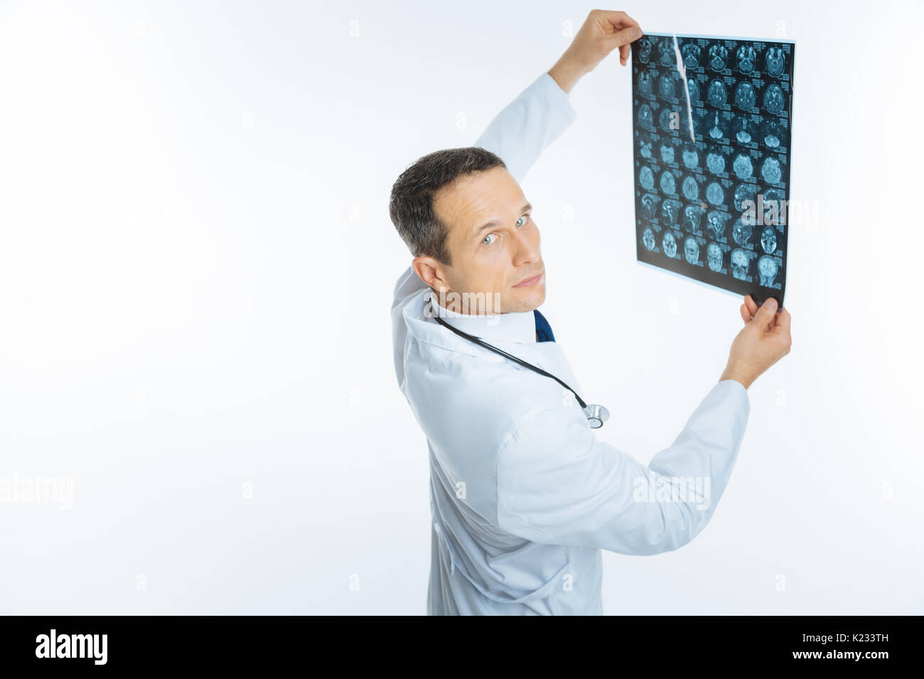 Turning head to camera hi-res stock photography and images - Alamy