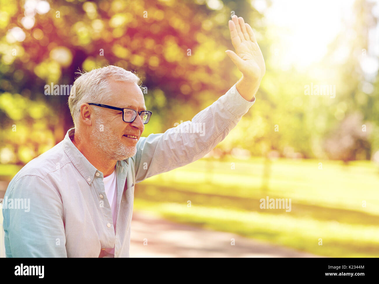 Waving hand hi-res stock photography and images - Alamy