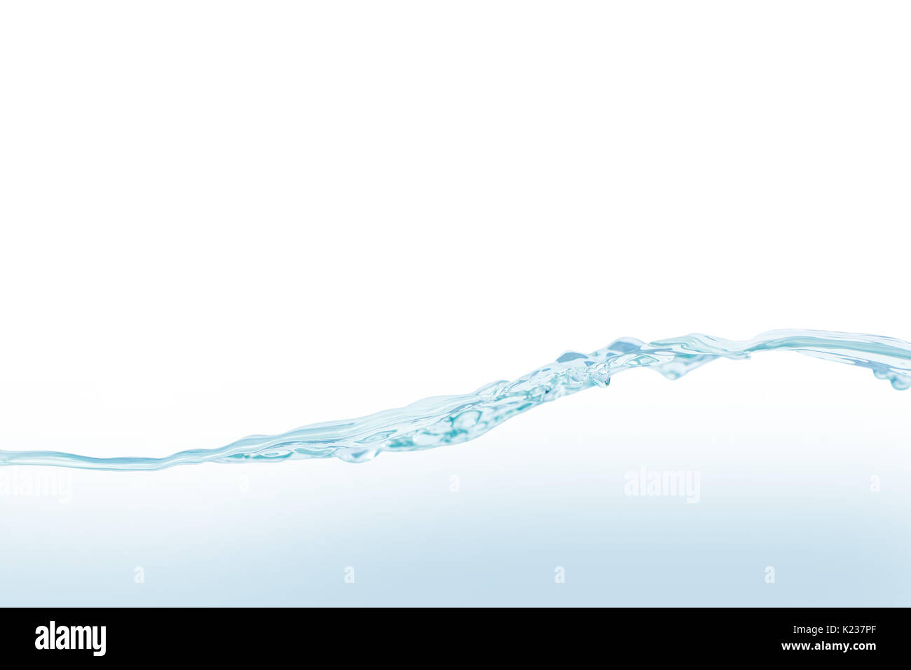 Perfect wave of clear blue water Stock Photo - Alamy