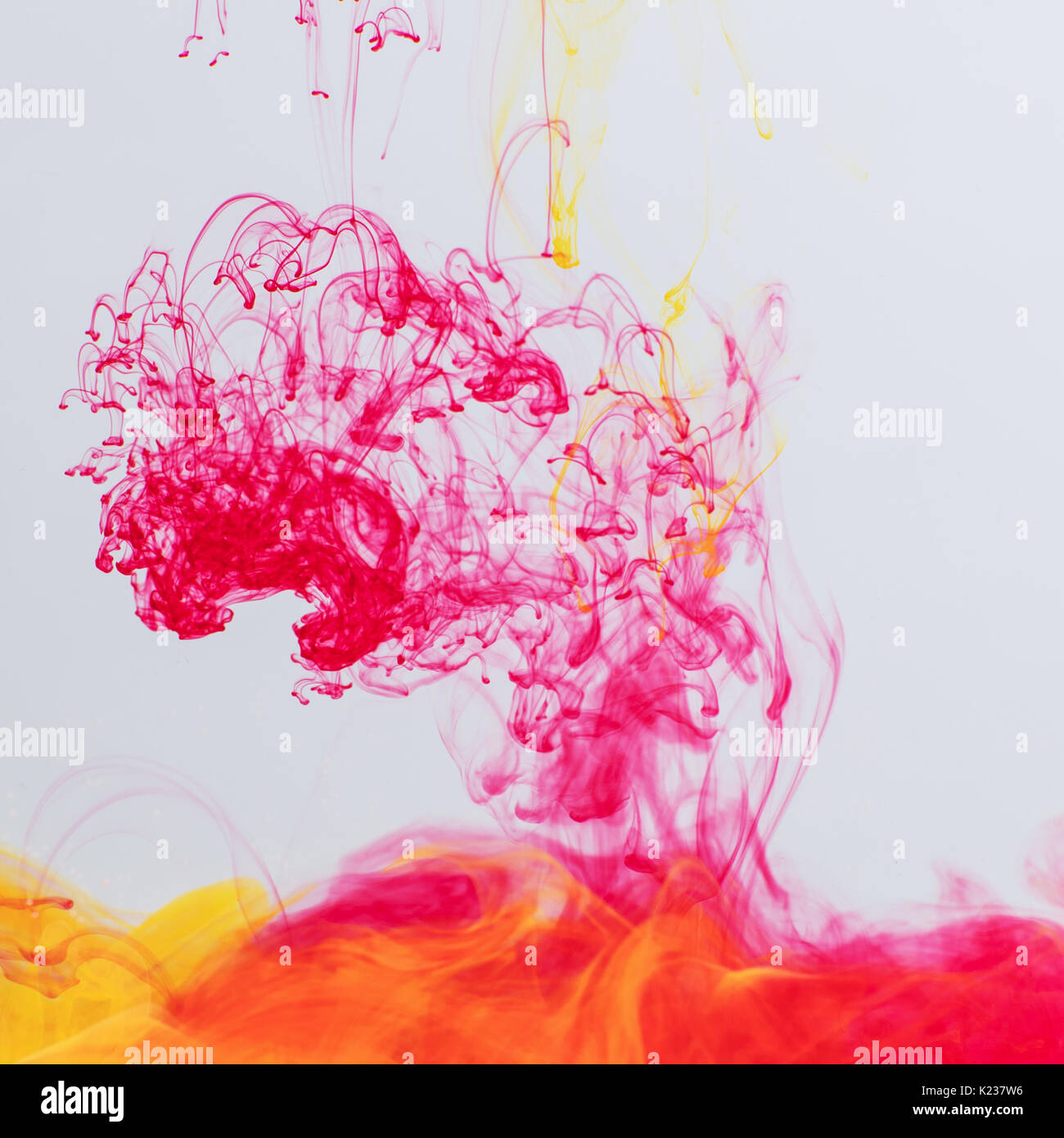 Colorful acrylic ink in water Stock Photo - Alamy