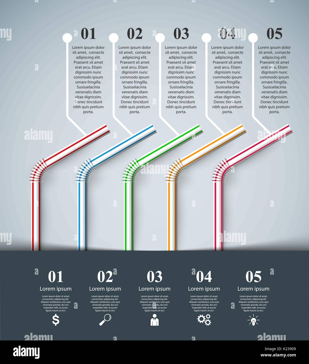 Five cocktail tube - business infographic Stock Vector Image & Art - Alamy