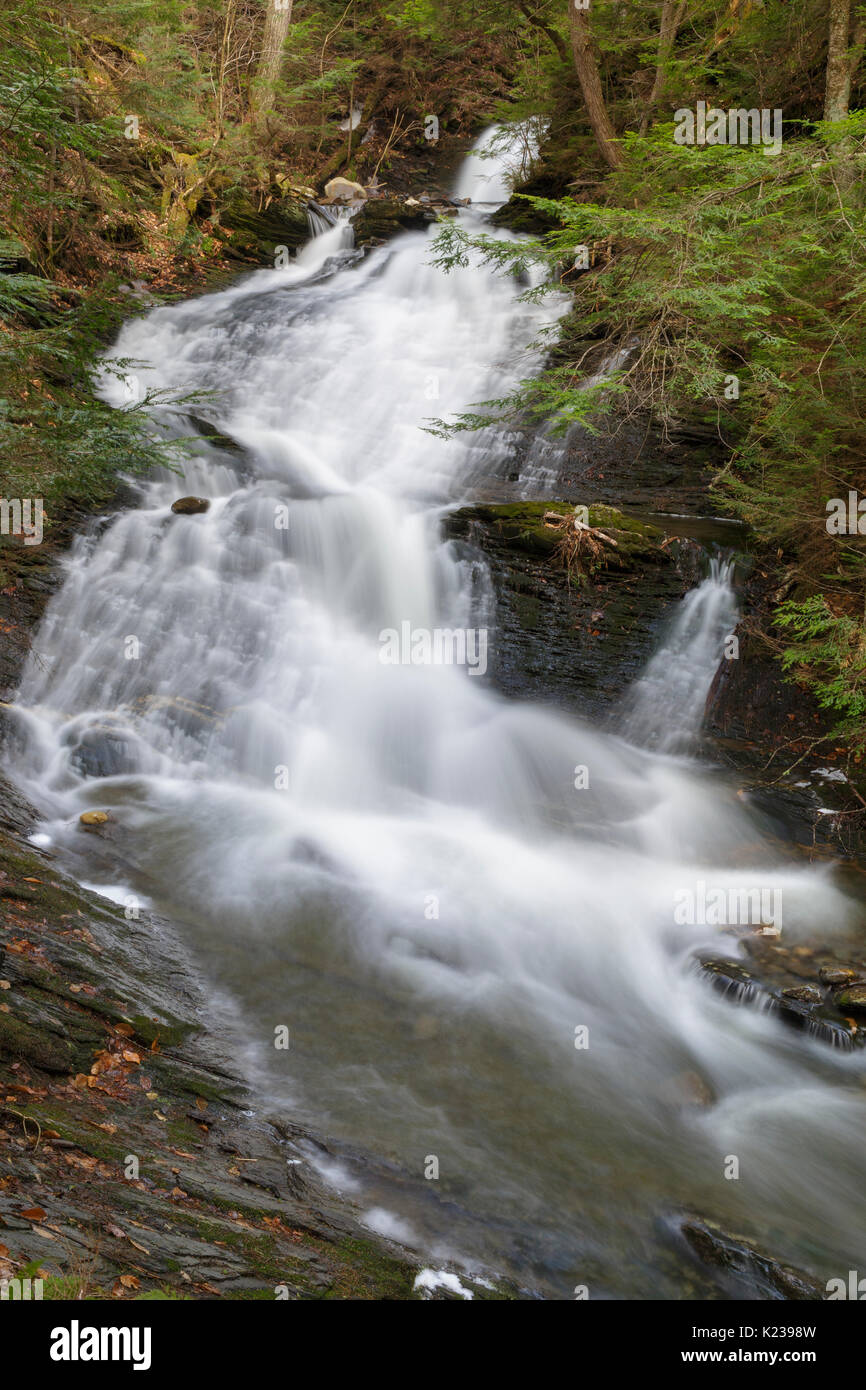 Blue Ravine Cascades, located along a tributary of the Wild Ammonoosuc ...