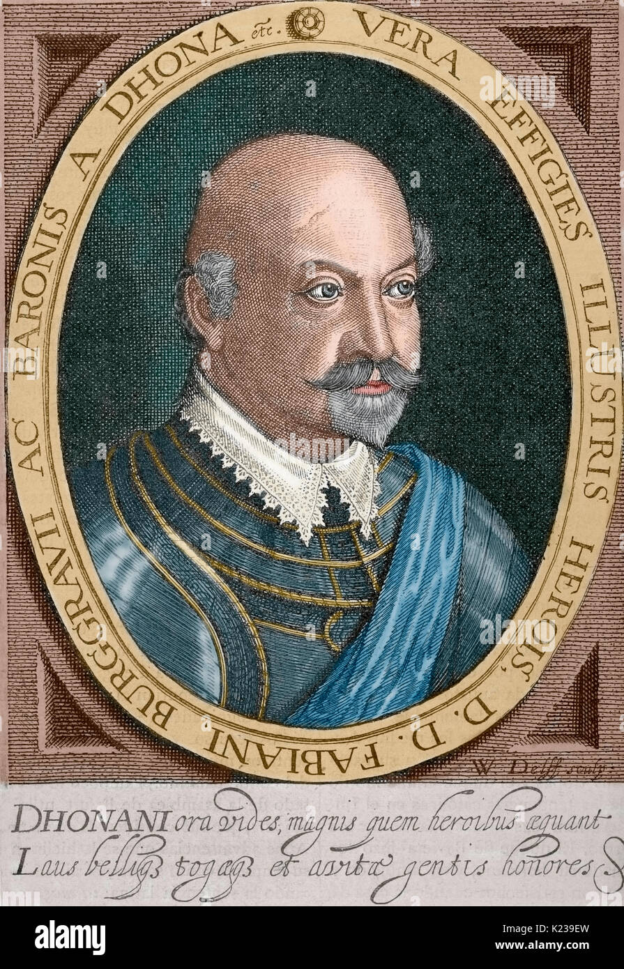 Fabian Dohna (1550-1621). German officer and Burgrave of Dohna ...