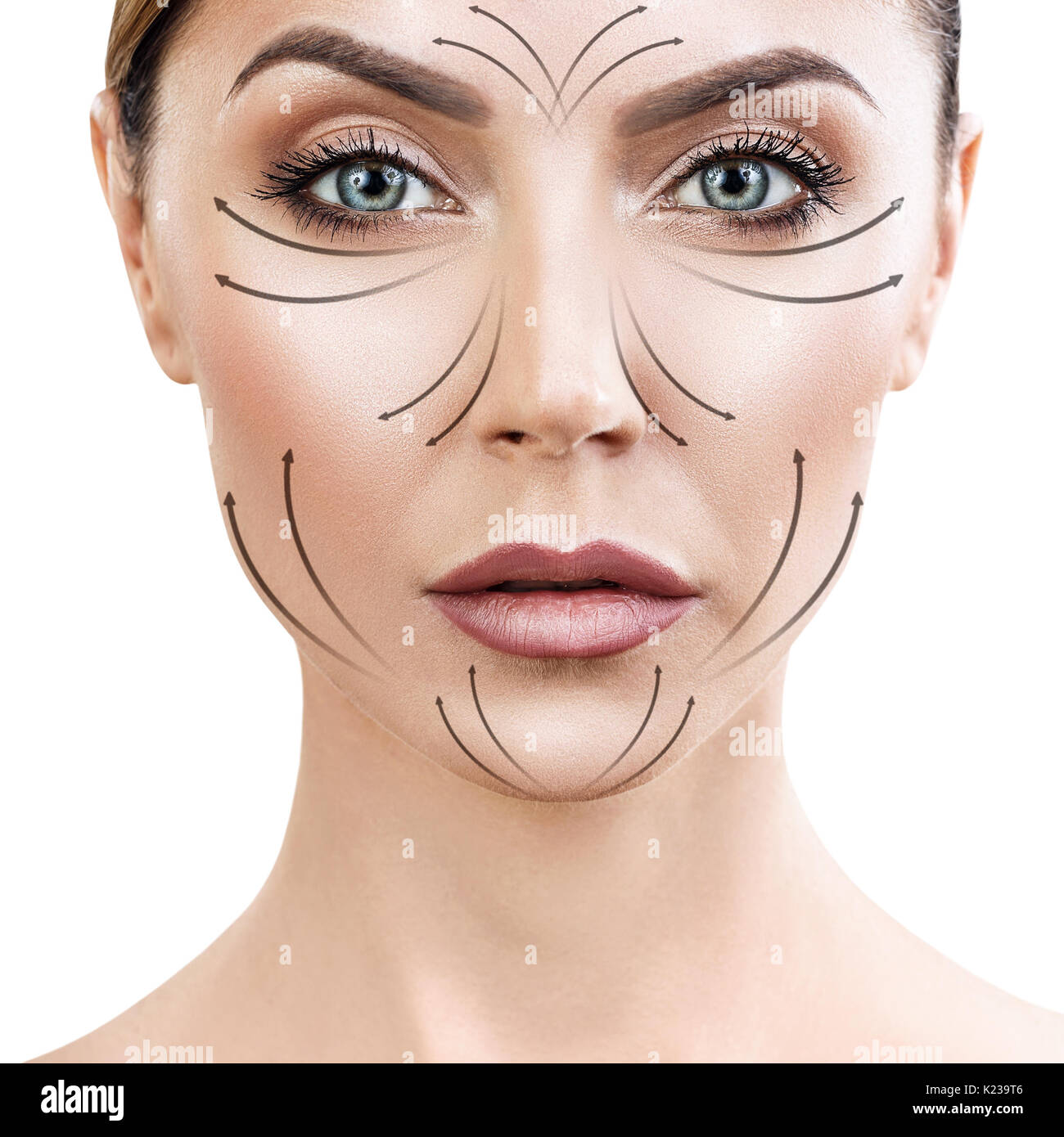 Beautiful woman on massage hi-res stock photography and images - Alamy