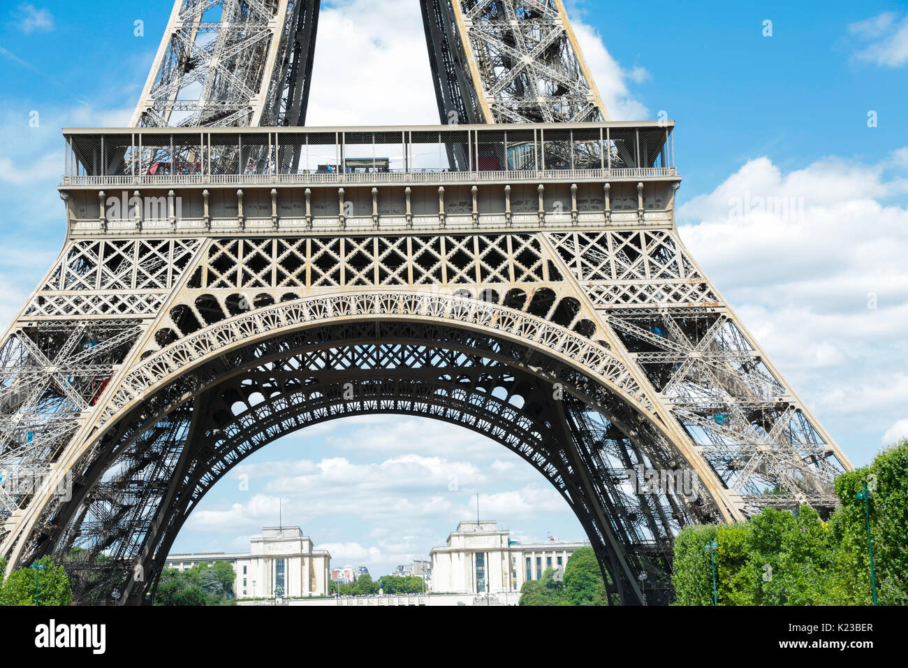 Eiffel Tower, paris france: symbol of the city, with its steel ...