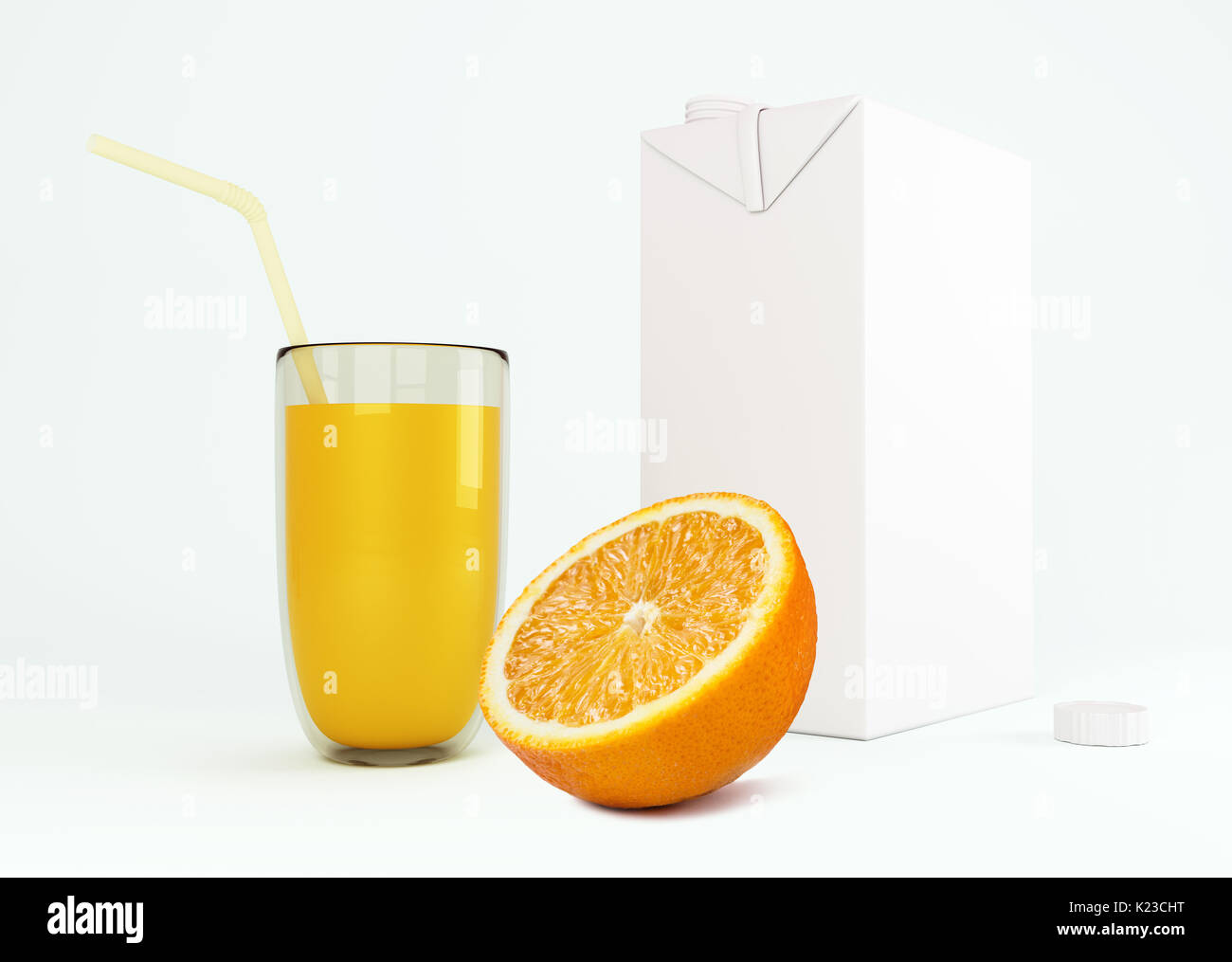 Orange juice carton glass hi-res stock photography and images - Alamy