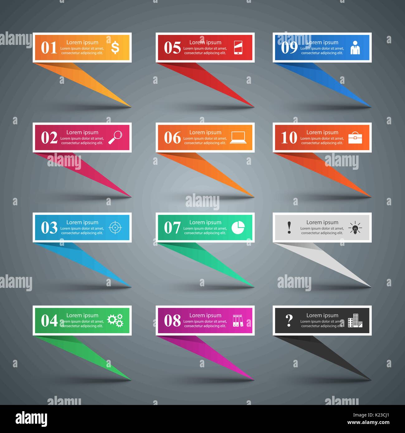 Infographic design. List of 10 items Stock Vector Image & Art - Alamy