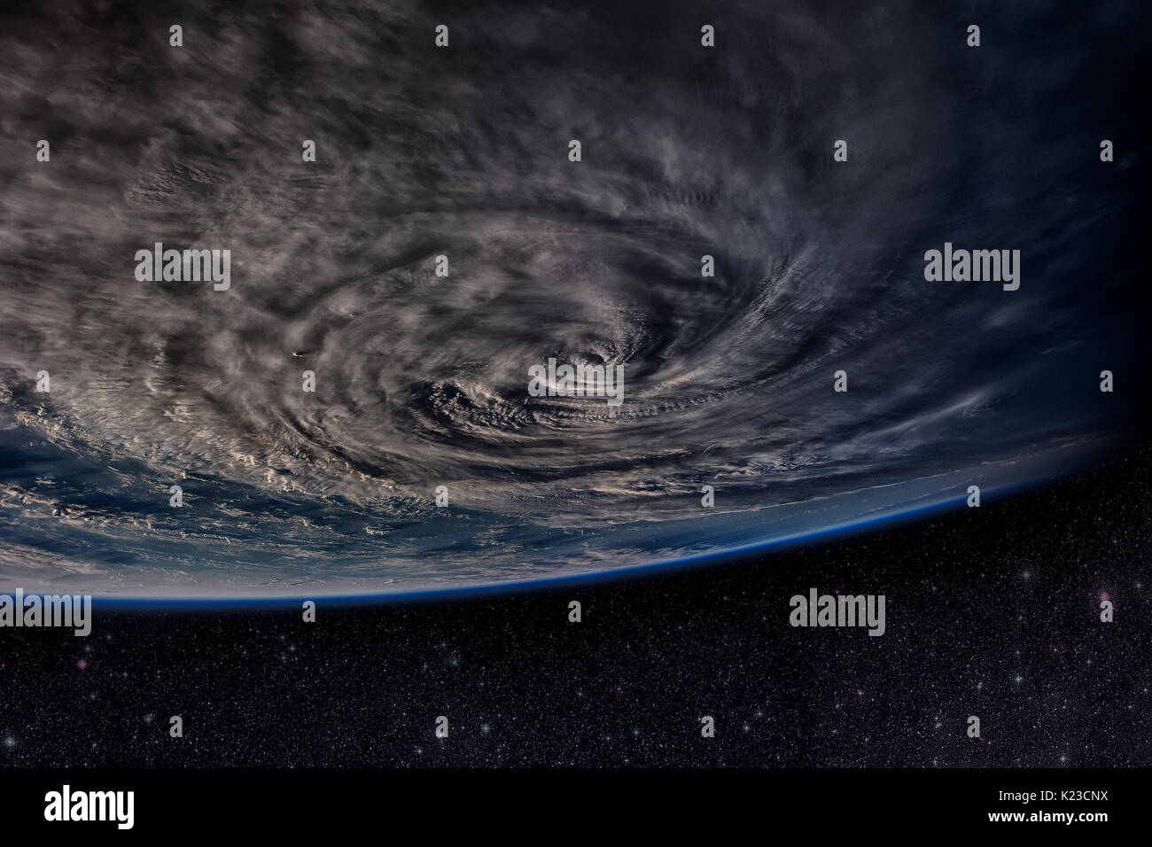 Typhoon over planet Earth - satellite photo. Elements of this image ...