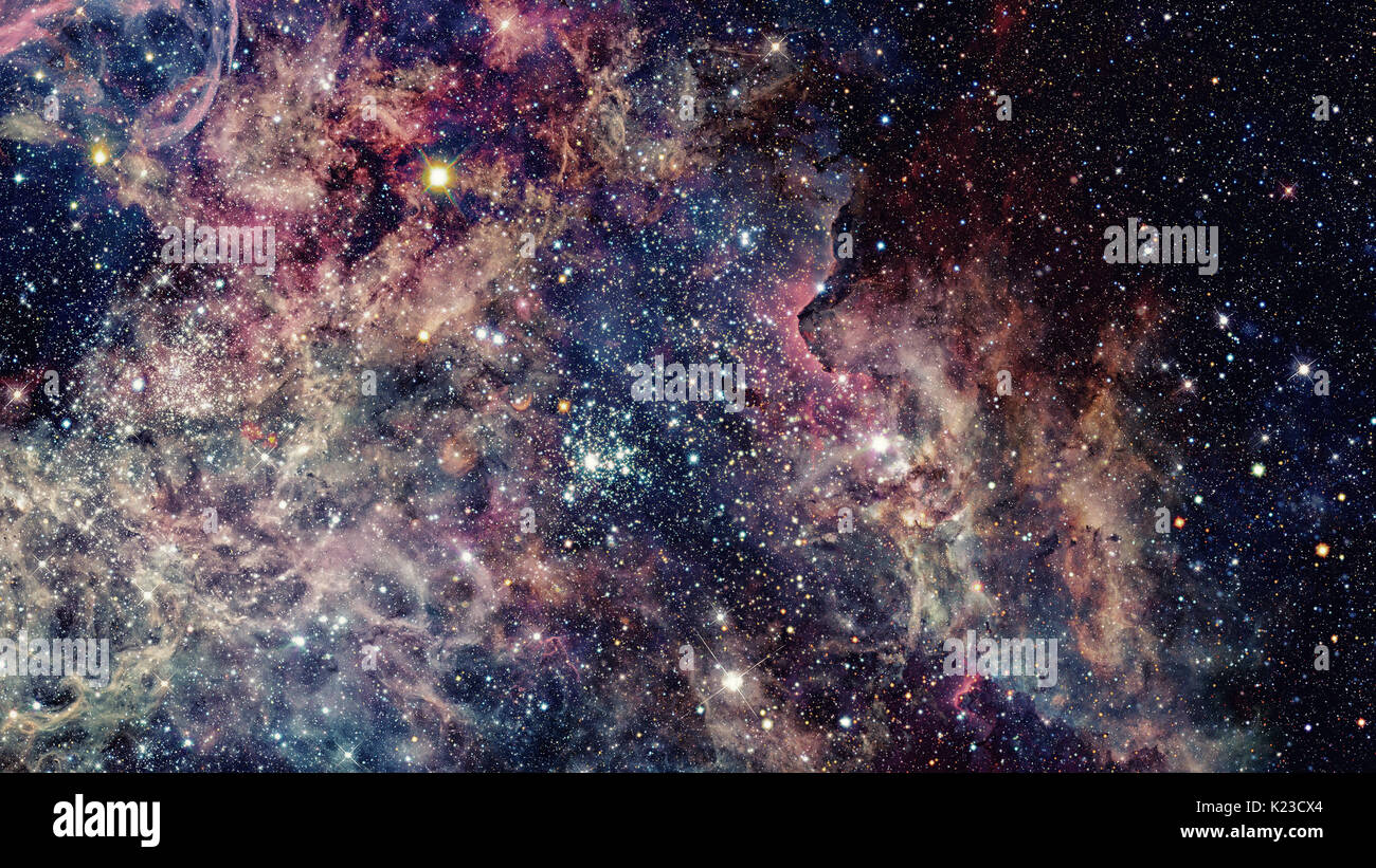 Galaxy in deep space, glowing mysterious universe. Elements of this ...